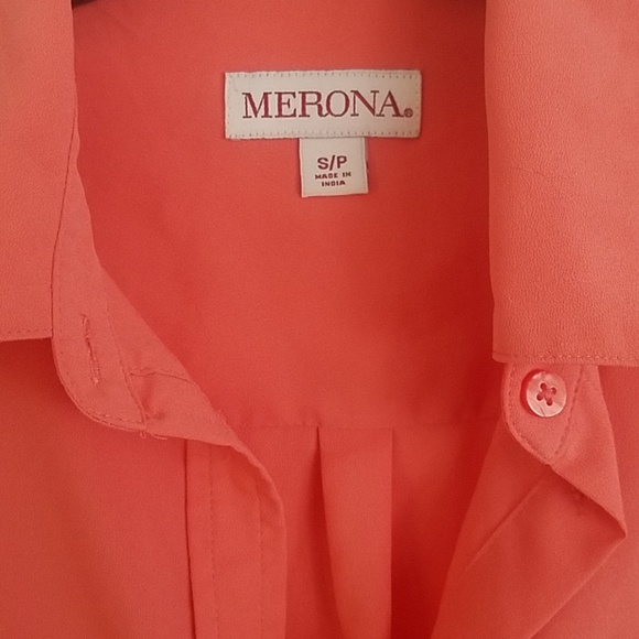 Merona | Tops | Target Merona Coral Button Down Blouse | Poshmark